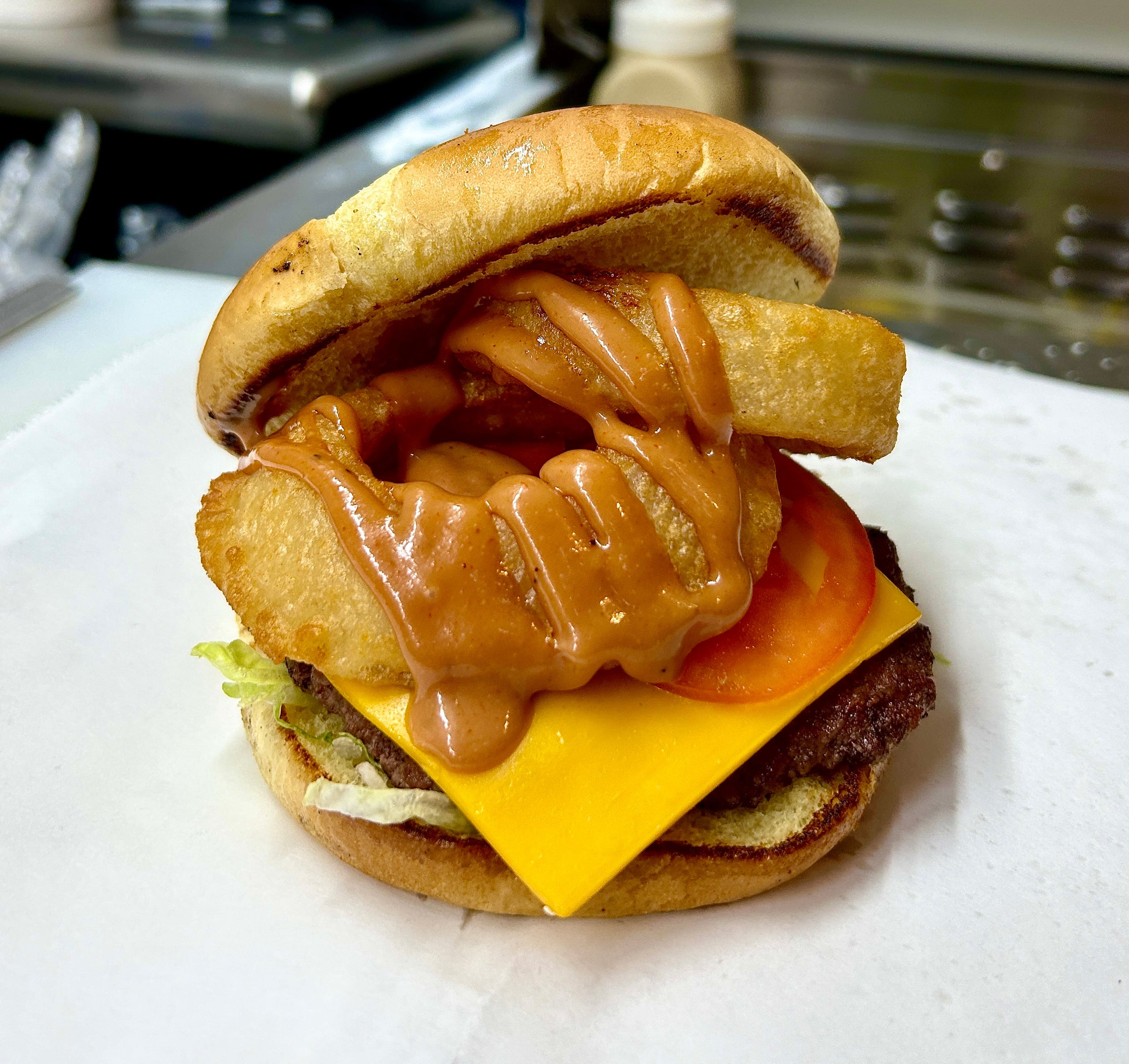 Cowboy 1/4lb Smash Burger | Shah's Kabob & Gyro
